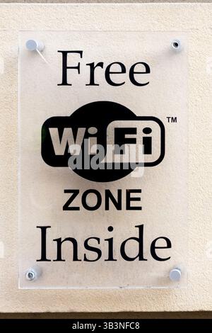 Free WiFi Sign Stock Photo - Alamy