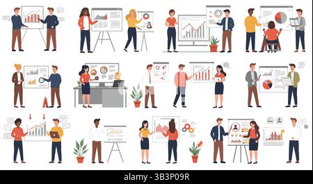 Office Collaboration Scenes – Teamwork, Brainstorming, Meeting ...