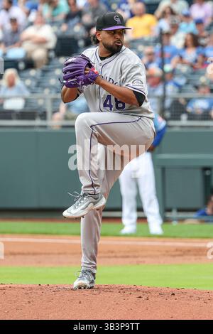 Colorado Rockies pitcher German Marquez against the San Francisco ...