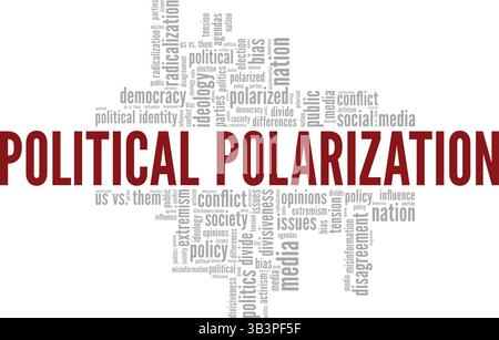 Political Polarization word cloud conceptual design isolated on white ...