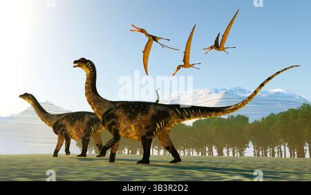 Antarctosaurus was a sauropod herbivorous dinosaur that lived in South ...