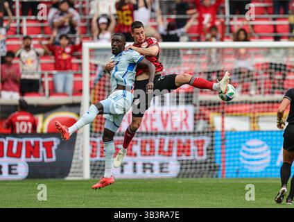 CF Montreal forward Prince Osei Owusu (9) celebrates his goal with ...