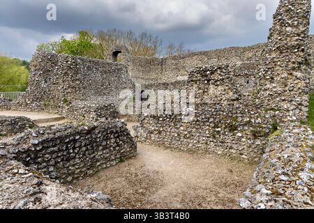 Early Norman Eynsford Castle ruins in the Eynsford village, Kent ...
