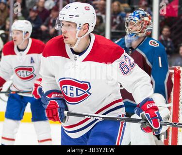Colorado Avalanche left wing Artturi Lehkonen (62) congratulates center ...