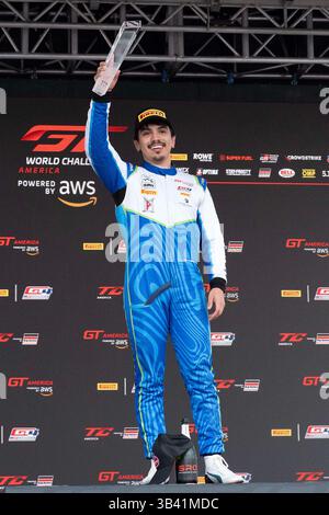 The Americas. 27th Apr, 2025. Max Hewitt (39) in the Aston Martin ...