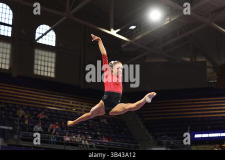 April 4, 2025: Gymnast Lily Smith of the University of Georgia during ...