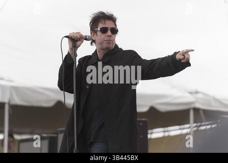 Will sergeant from Echo & the Bunnymen during an interview with WEA ...