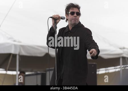 Will sergeant from Echo & the Bunnymen during an interview with WEA ...