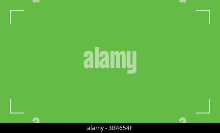 Green screen background with four corner markers and a center cross for ...
