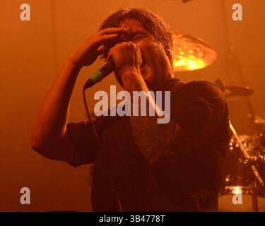 Hernan 'Eddie' Hermida of Suicide Silence performing live on stage on ...