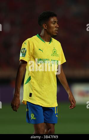 Egypt, CAIRO 25 April 2025: Tashreeq Matthews of Mamelodi Sundowns the ...