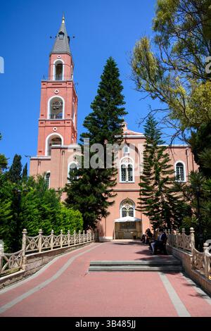 Easter celebrations in the courtyard at the Church of holy apostles ...