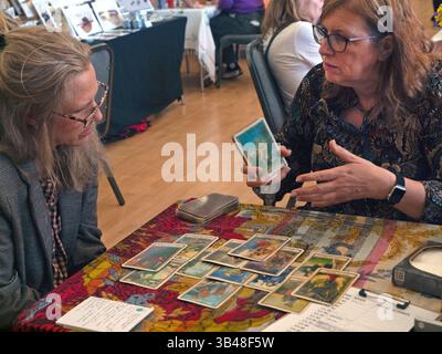 Tarot reading at the Steyning Holistic Fair 2025 Stock Photo - Alamy