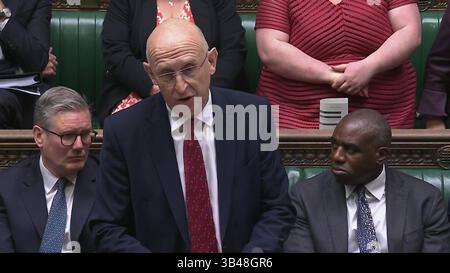 Screengrab of Defence Secretary John Healy speaking during Prime ...