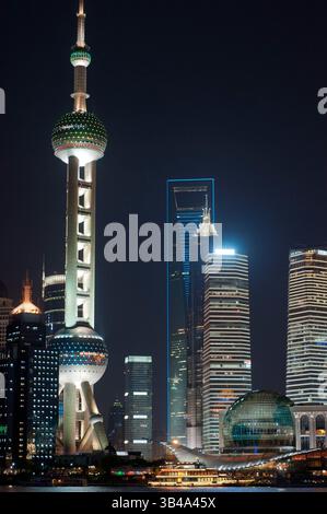 The Bund is a prominent waterfront area in Shanghai, China, known for ...