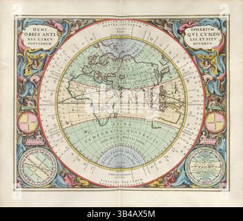 Andreas Cellarius - celestial map Stock Photo - Alamy