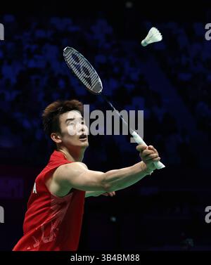 Xiamen, China's Fujian Province. 30th Apr, 2025. Baek Ha Na/Lee So Hee (L) of South Korea ...