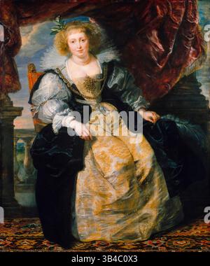 An oil portrait of Helena Fourment, wife of Peter Paul Rubens, by Jan ...