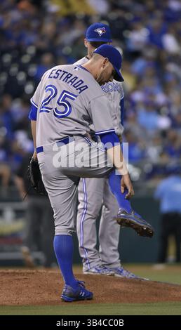 Toronto Blue Jays pitcher Eric Lauer throws against the Detroit Tigers ...