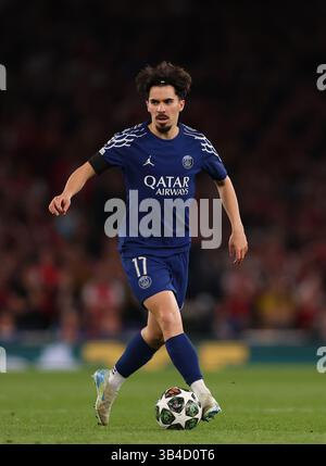 Vitinha of Paris Saint Germain (PSG) during the UEFA Champions League ...