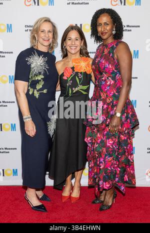 Laurie M. Tisch, Dava Schub and Sewit Teckie attend CMOM 2025 Annual Gala: Giant Steps, Honoring ...