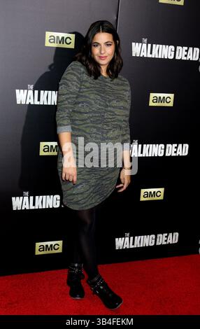 Alanna Masterson arriving to the 'The Walking Dead' Season 9 Premiere ...