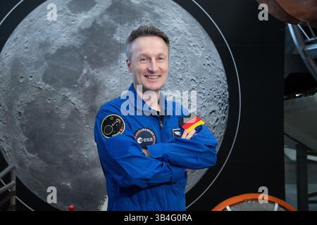 Cologne, Deutschland. 30th Apr, 2025. Training model of the ISS space ...