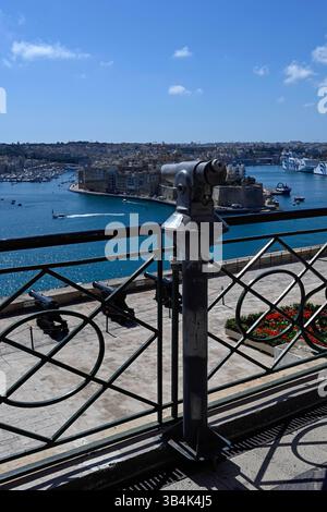 VALLETTA, MALTA - APRIL 11, 2025: The Cruise Port with the P O liner ...