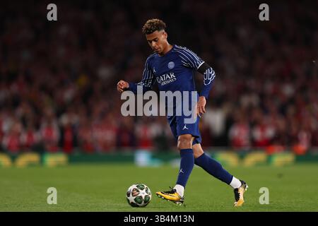 Desire Doue of Paris Saint-Germain FC poses with FIFA Best Young Player ...