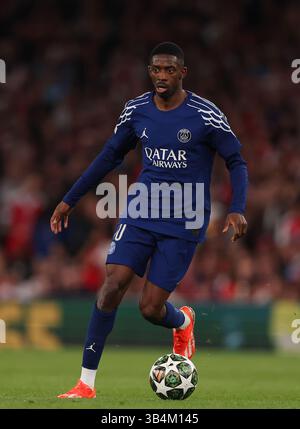 Ousmane Dembele player of Paris Saint-Germain during the qualifying of ...