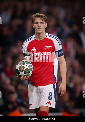 Martin Odegaard of Arsenal seen in action during the Premier league ...