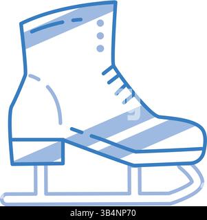 Ice skating boot illustration Stock Vector Image & Art - Alamy