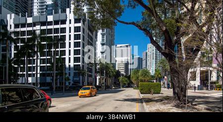 Street scene downtown Miami, Florida, USA Stock Photo - Alamy