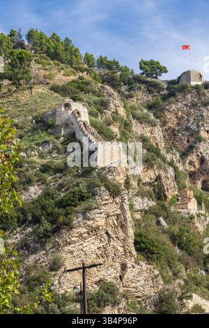 Berat, Albania. Ruins of Gorica Castle near Berat Stock Photo - Alamy