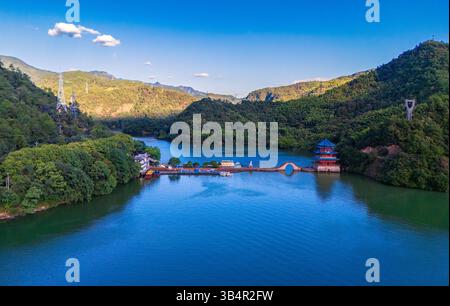 The scenery of the Little Three Gorges of Fuchun River in Tonglu County ...