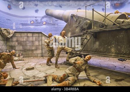 Diorama, recreation of Corporal Seyit and his famous mortar, shell ...