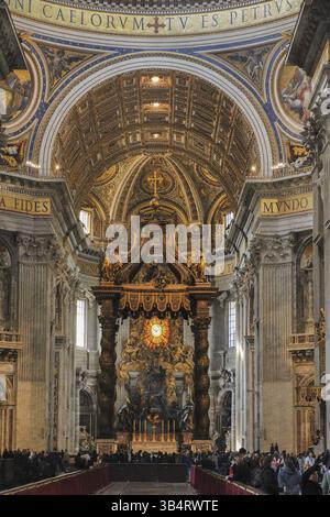 Throne of St Peter in Glory, by Bernini, Interior of St Peter's ...