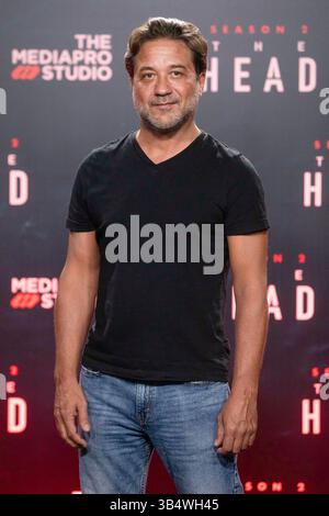 Enrique Arce attends 'The Head' photocall at Adisar Studios in Madrid ...