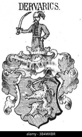 This heraldic image depicts the coat of arms of Jacob de Witte, father ...