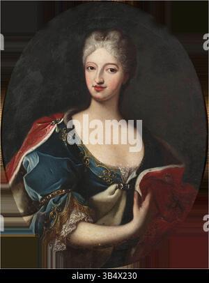 Portrait of Anne Christine of Sulzbach, wife of Carlo Emanuele III of ...