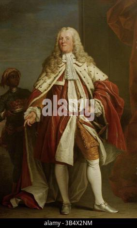 This portrait depicts the 2nd Duke of Somerset, a prominent English ...