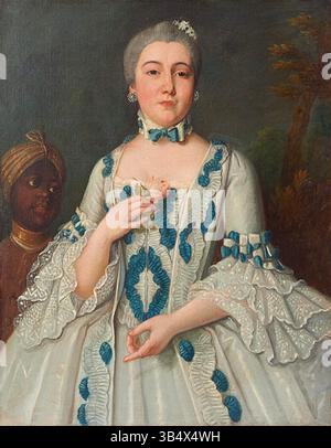 A presumed 18th-century portrait of Maria Anna of Neuburg, wife of ...