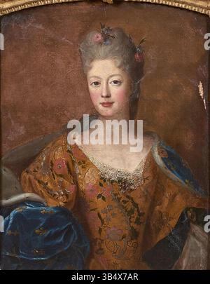 This 17th or 18th-century portrait, attributed to Pierre Gobert ...