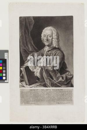 This 1750 copper engraving of Georg Philipp Telemann, created by ...