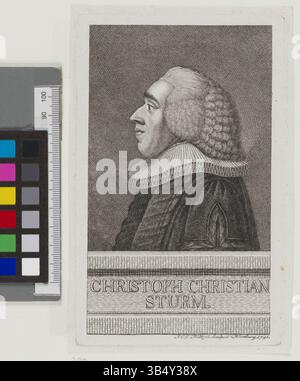 The copperplate portrait of Christoph Christian Sturm, housed in the ...