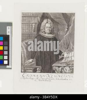 Copper engraving portrait of Erdmann Neumeister from 1736, created by ...