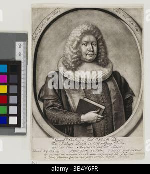 Copper engraving portrait of Samuel Schulz from the 16th century, by ...