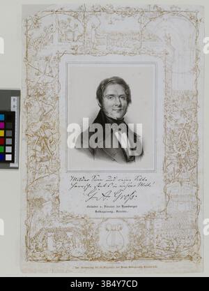 This 1841 portrait of Georg August Gross, created by Otto Speckter ...