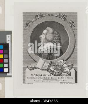 The copperplate portrait of Christoph Christian Sturm, housed at the ...