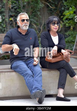 Jonathan Goldsmith and his wife Barbara out and about in Soho, New York ...